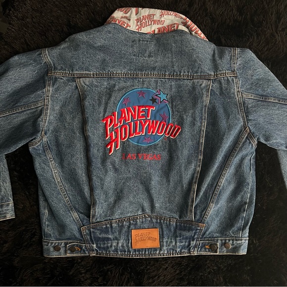 planet hollywood | Jackets & Coats | Vintage Planet Hollywood Jean ...
